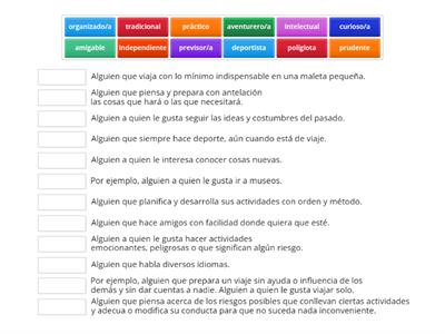 Describir personalidad - Recursos didácticos