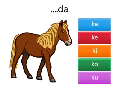 Suku kata ka ke ki ko ku - Sumber daya pengajaran