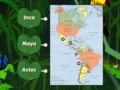 Maya aztec inca map - Teaching resources