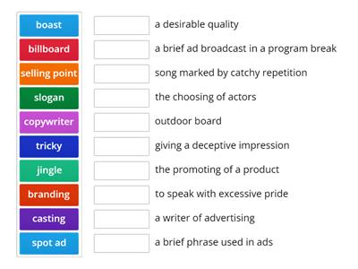 Adults advertising vocabulary - Recursos de ensino