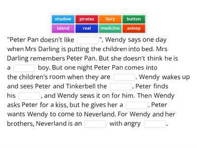 Peter pan chapter 1 - Учебные ресурсы