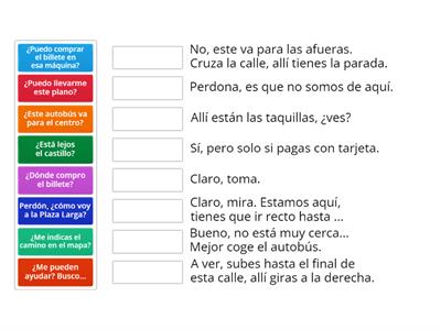 Dar direcciones - Recursos didácticos