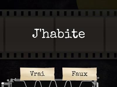 Le verbe habiter - Recursos didácticos