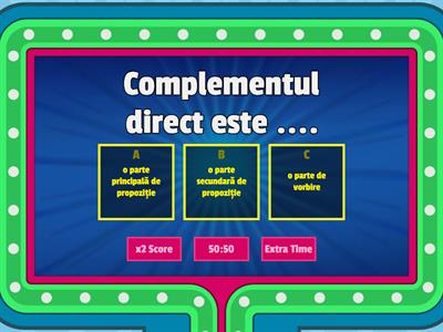 Complementul direct şi complementul indirect - Resurse didactice