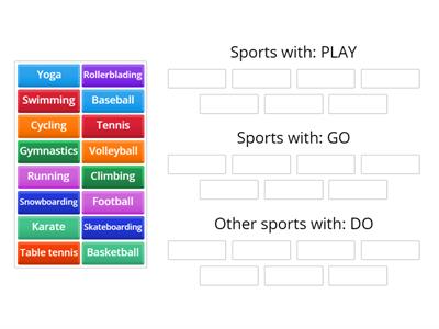 Sports Go do play - Recursos didácticos