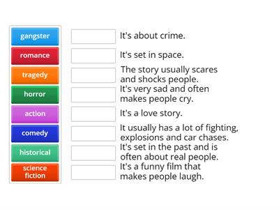 Movie genres - Teaching resources