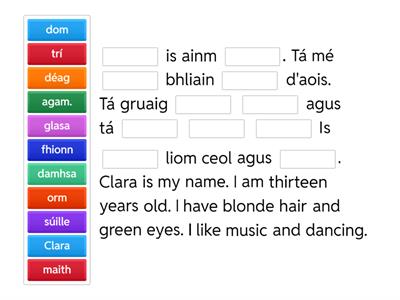 Irish Mé féin - Teaching resources