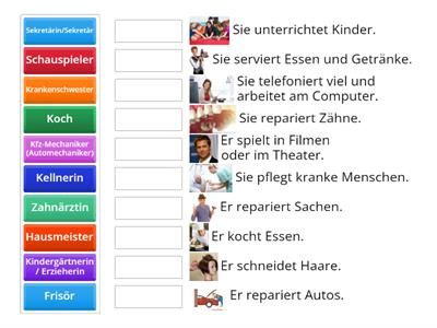 Berufe a1 - Unterrichtsmaterialien