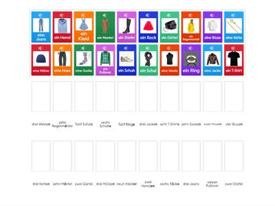 Kleidungsstücke - Unterrichtsmaterialien