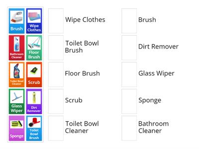 Cleaning tools - Teaching resources