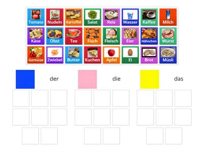 Lebensmittel - Teaching resources