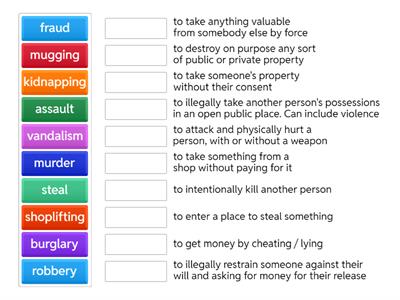 Crime - Teaching resources