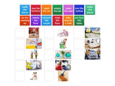 Household chores - Teaching resources