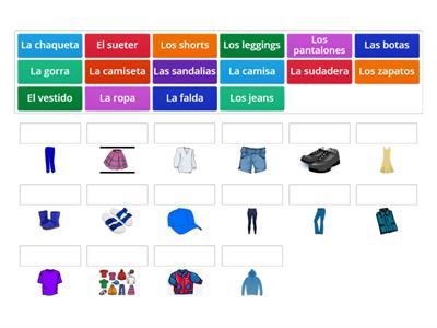 Ropa Espanol - Teaching resources