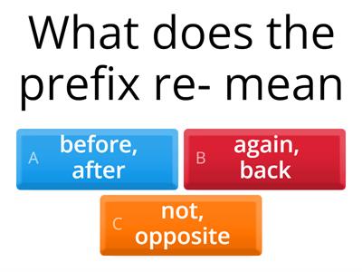 Prefixes un re and pre - Teaching resources