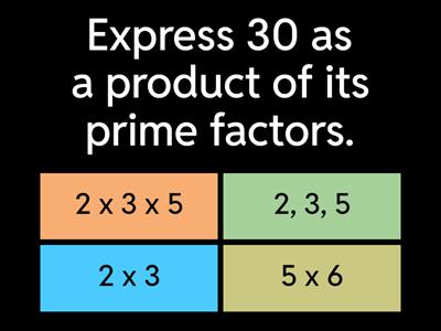 Prime factors - Teaching resources