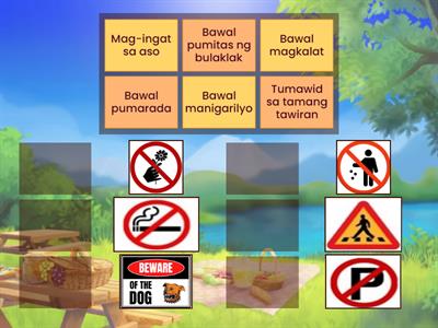 Mga babala - Aktibidad sa pagtuturo