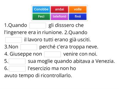 Verbi regolari e irregolari - Recursos didácticos