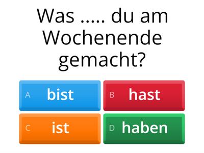 Perfekt haben sein - Unterrichtsmaterialien