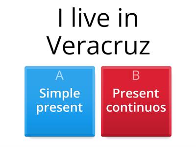 Present simple Vs progressive - Recursos didácticos