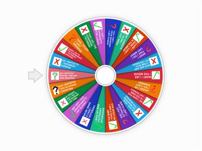 Past progressive random wheel - Recursos didácticos