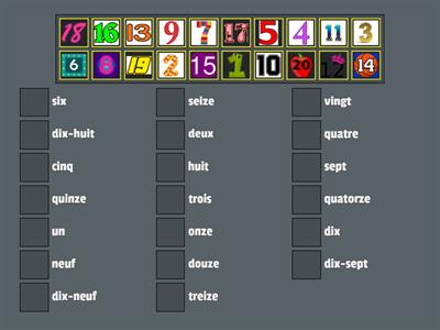 Les nombres français 1 100 - Ressources pédagogiques
