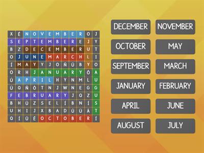 Months of year - Recursos didácticos