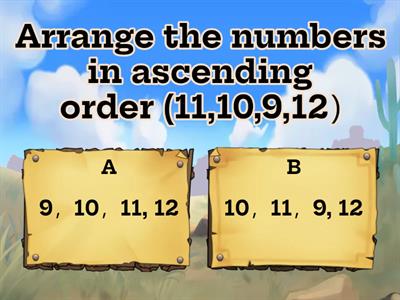 Mathematics year 1 ascending and descending order - Sumber pengajaran