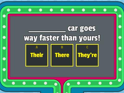 Their there and theyre - Teaching resources