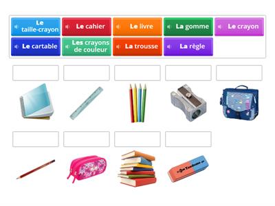لغة فرنسية french objets de la classe - Výukové zdroje