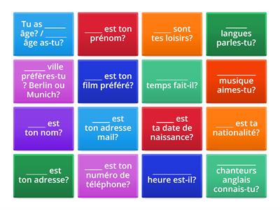 Quel quelle quels quelle - Ressources pédagogiques