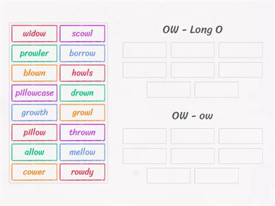 Ow words - Teaching resources