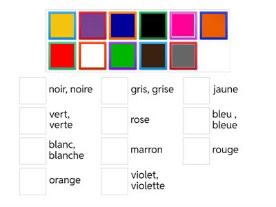 French Colours game - Teaching resources