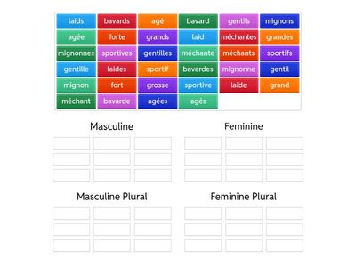 Adjective game - Teaching resources