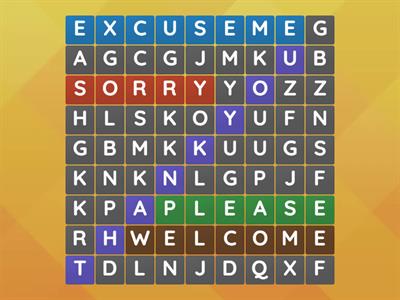 Polite words - Recursos didácticos