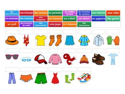 Les vêtements - Teaching resources