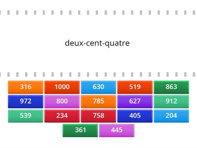 Les nombres 1 1000 - Ressources pédagogiques