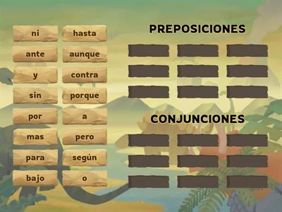 Conjunciones preposiciones interjecciones - Recursos didácticos