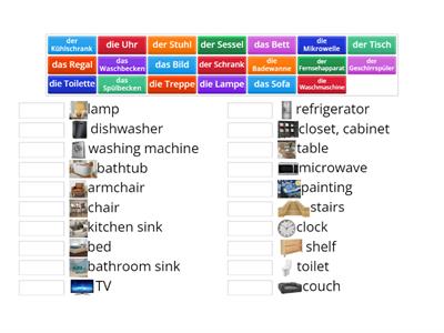 Möbel - Unterrichtsmaterialien
