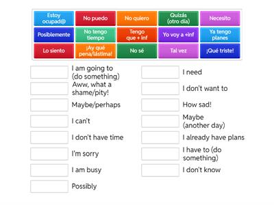 Rechazar invitaciones - Teaching resources