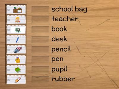 School Objects colors - Teaching resources