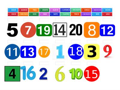 Números 0 20 - Recursos didácticos