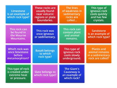 Rocks - Teaching resources