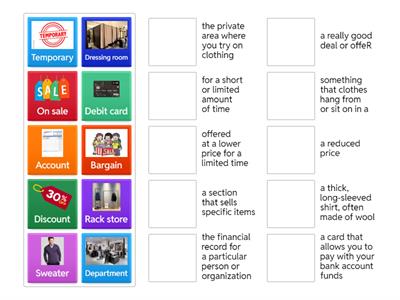 Clothes English shopping - Teaching resources