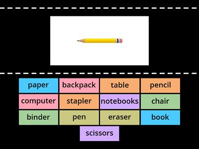 Classroom objects flashcards - Teaching resources