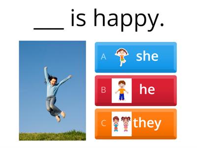 Pronouns He she they - Teaching resources