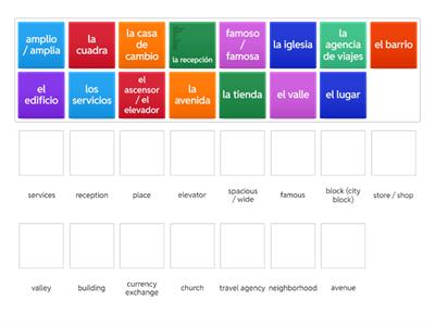 Lugares de la ciudad en ingles - Recursos didácticos