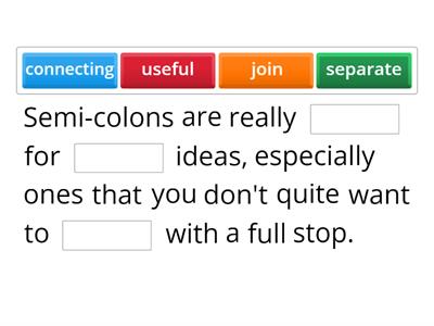 Colons - Teaching resources