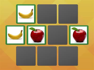 Memorice de frutas - Recursos didácticos
