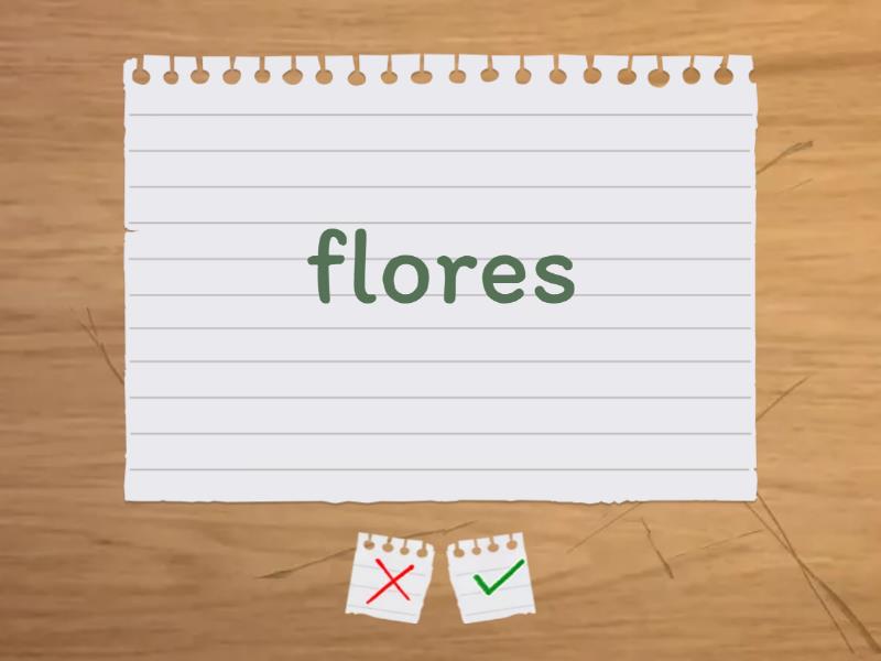 Las plantas - Flash cards